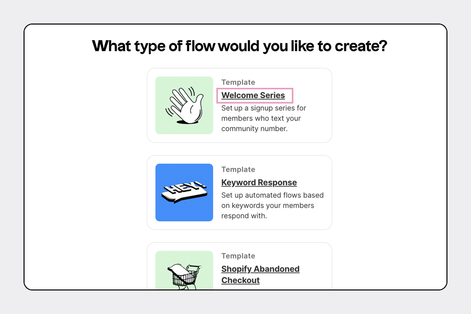 [Flows] Automated Welcome Series – Community
