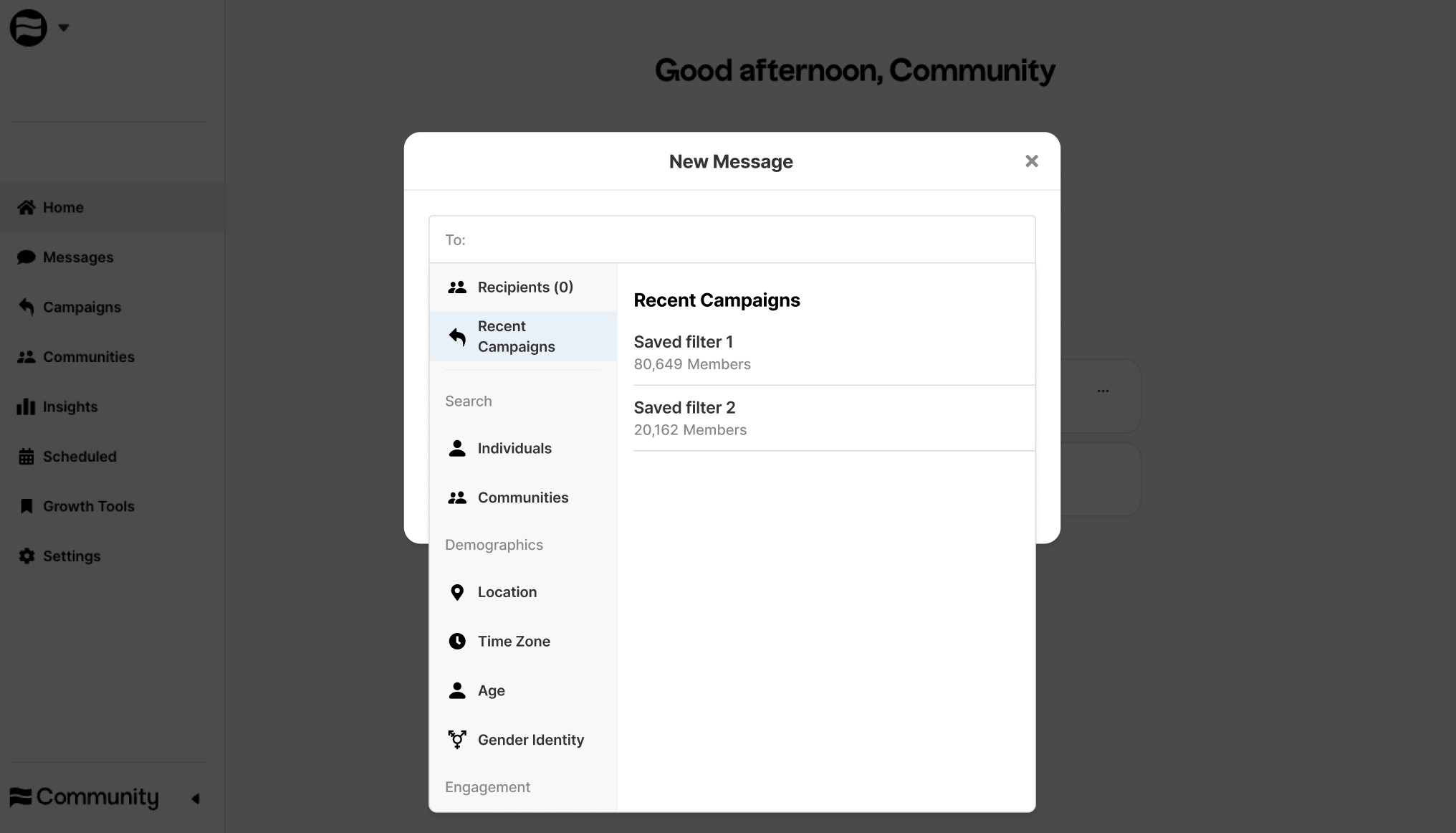 Simplify Message Creation with Recent Campaigns – Community